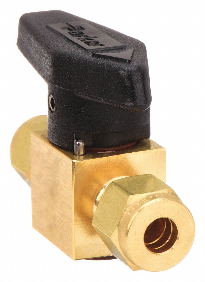 PARKER, For Chemicals/Gas/Oil Media, 2-Way, Rotary Plug Valve - 1RBC8 ...