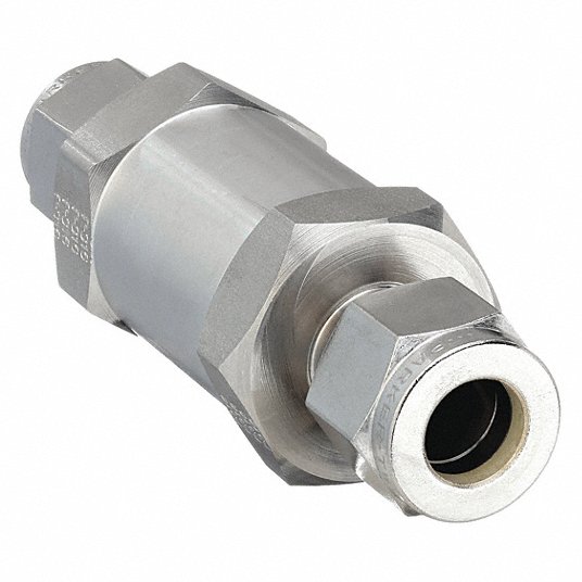 PARKER, Single Flow, Inline Poppet, Instrumentation Check Valve - 1RBD3 ... PARKER, Single Flow, Inline Poppet, Instrumentation Check Valve - 1RBD3 ...