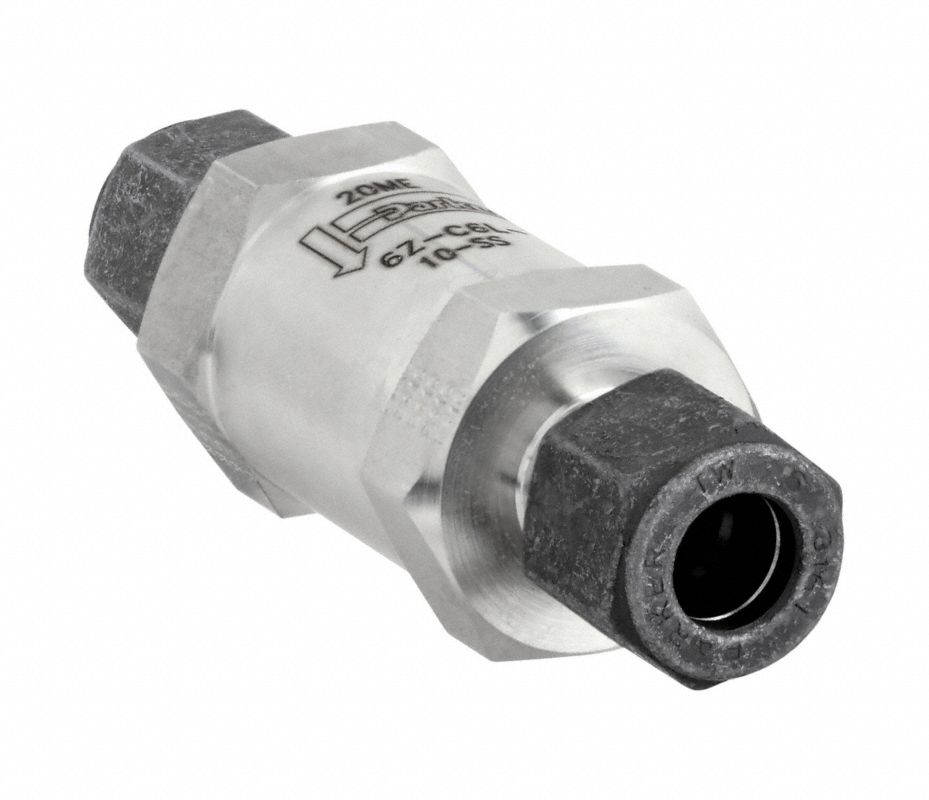 PARKER Válvula Check c/Asiento,Acero Inox. 316 - 1RBE1 | 6Z-C6L-10-SS ...