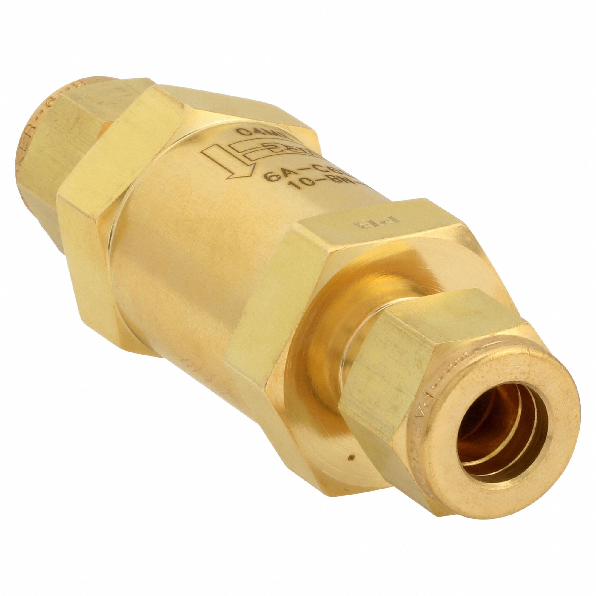PARKER, For Fluids/Gas Media, Poppet, Instrumentation Check Valve ...