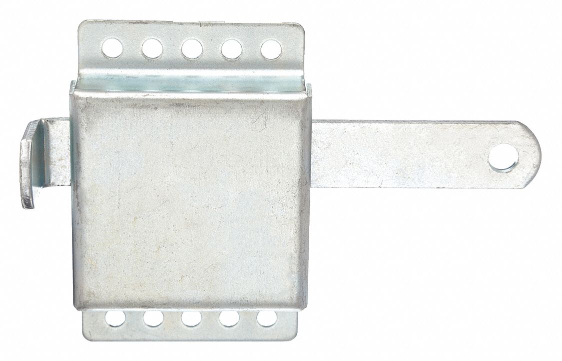 Side Latch, Lock, Steel, Zinc, 7-1/2 Length (In.), 1-3/32 Width (In ...