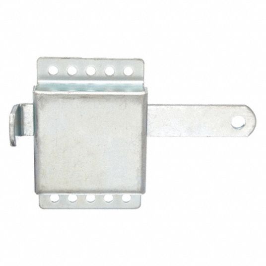 Side Latch, Lock, Steel, Zinc, 7-1/2 Length (In.), 1-3/32 Width (In ...