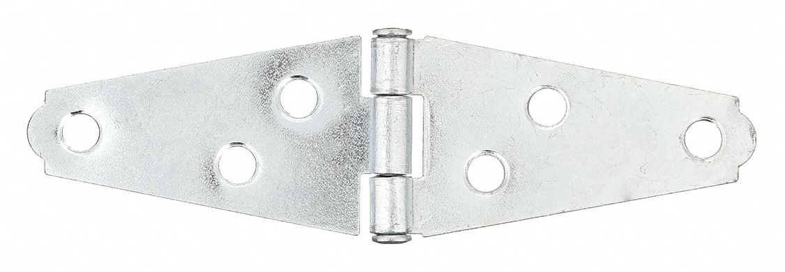 Steel, 1 in Leaf Ht, Strap Hinge - 1RCF7|1RCF7 - Grainger