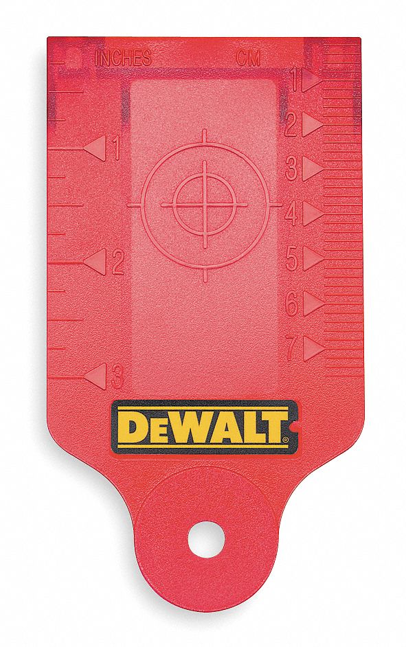 DEWALT, Laser Target Card, 1 in Overall Ht, Laser Target Card - 1RD16 ...