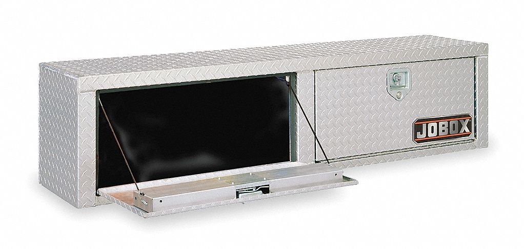 Topside Truck Box, Silver, 8.4 cu. ft. - Grainger