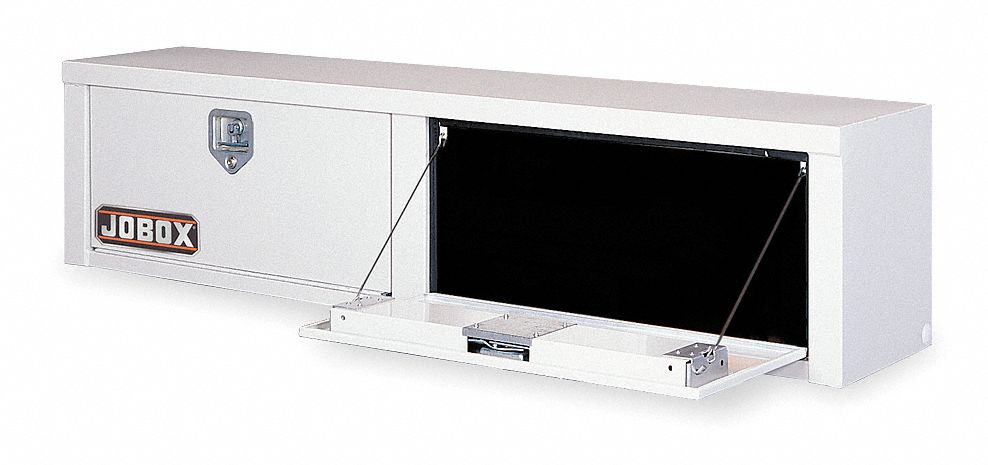 Topside Truck Box, White, 8.4 cu. ft. - Grainger