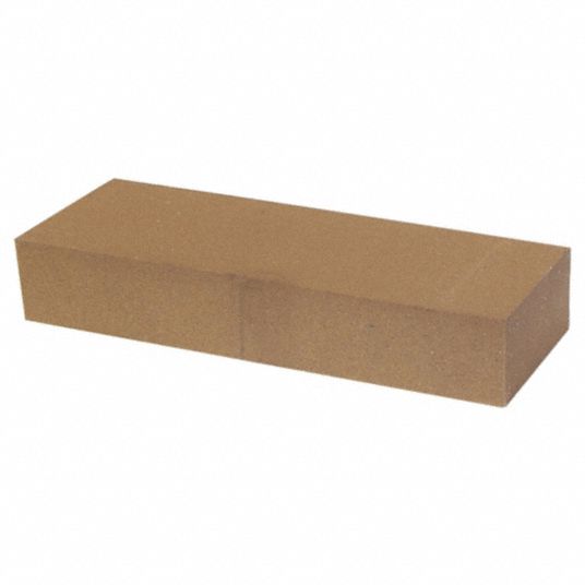 NORTON, 4 in L x 1 in W x 1/2 in, Aluminum Oxide, Single Grit ...