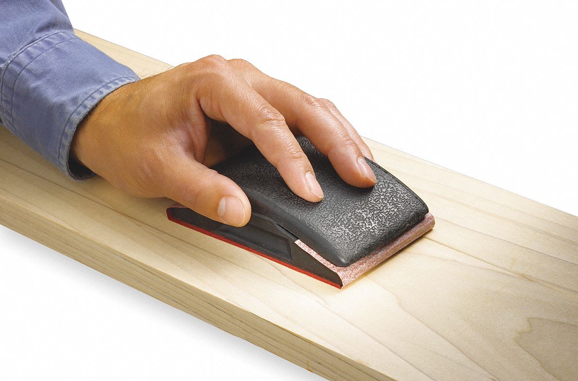 NORTON Hand Sanding Block 4 7 8 In Length 2 11 16 In Width 1RDT5