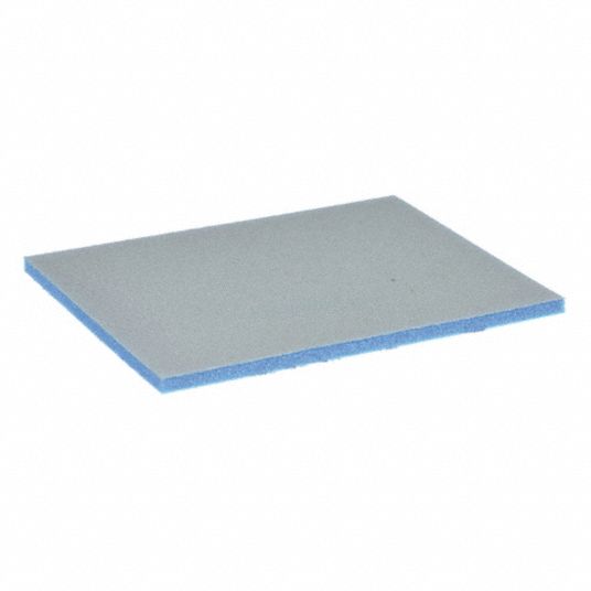 NORTON, 4 1/2 in W x 5 1/2 in L x 3/16 in T, Silicon Carbide, Contour ...