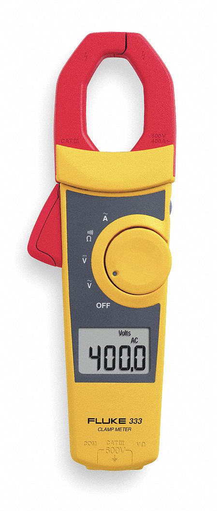 FLUKE Digital Clamp On Ammeter, 1.3" (33mm) Jaw Capacity, CAT III 600V ...