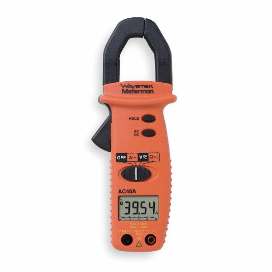 METERMAN Digital Clamp On Ammeter, 1.0 in (25 mm) Jaw Capacity - 1RH89 ...