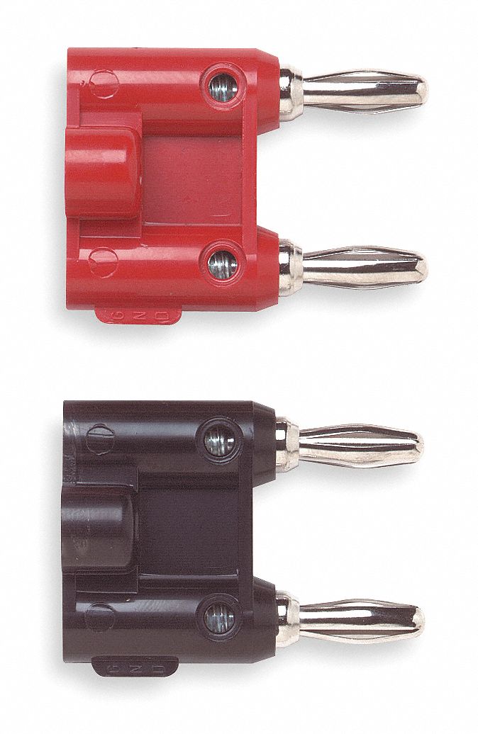 POMONA Double Banana Plug,5000VDC,15A,Black - 1RK22|MDP-0 - Grainger