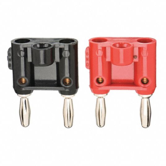 5,000 V Max Volt, Nickel Plated, Double Banana Plug - 1RK22|MDP-0 ...