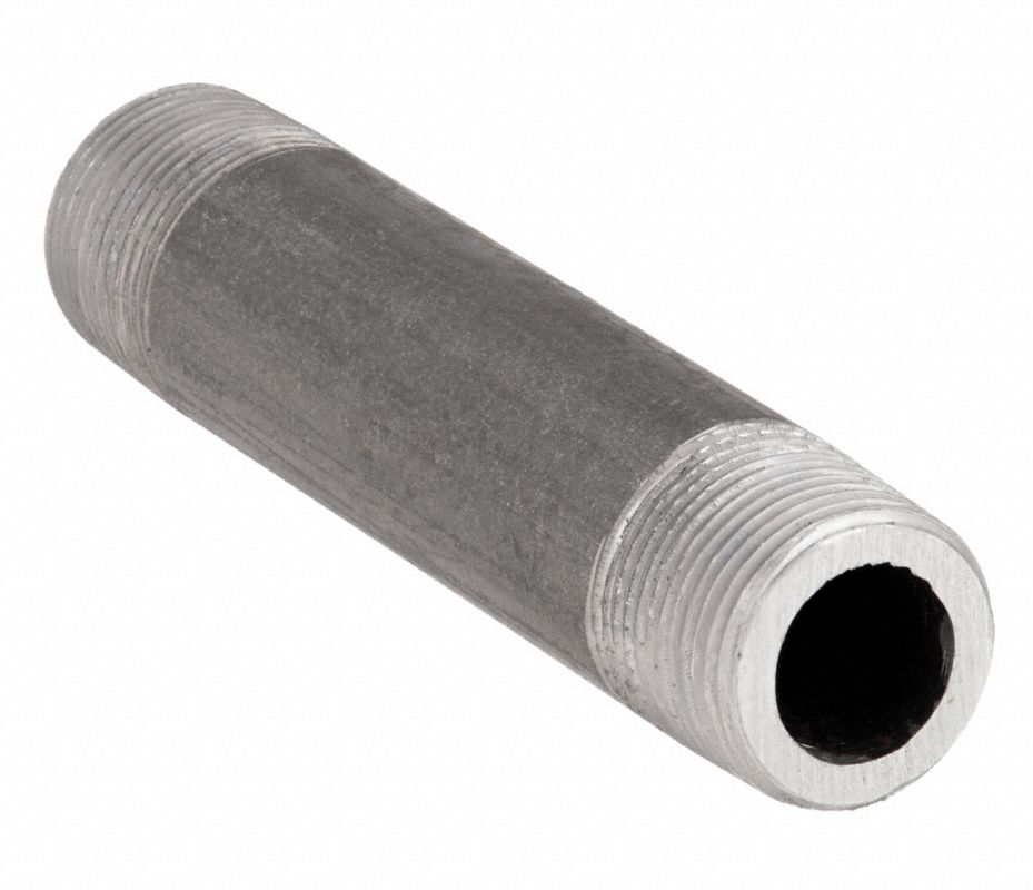 APPROVED VENDOR Niple 1" Acero Negro , 4" Longitud General (Tubo ...