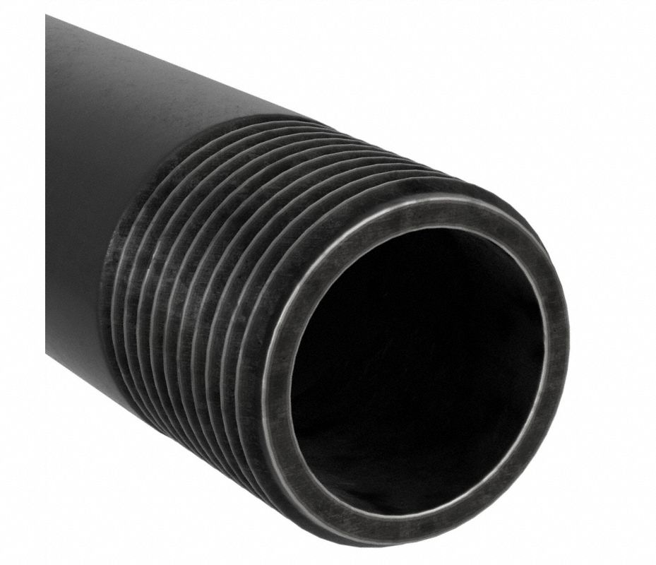 APPROVED VENDOR Niple 1-1/2" Acero Negro, 2 pies Longitud General (Tubo ...