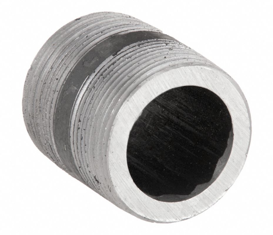 APPROVED VENDOR Niple 1-1/4" Acero Negro, 2" Longitud General (Tubo ...