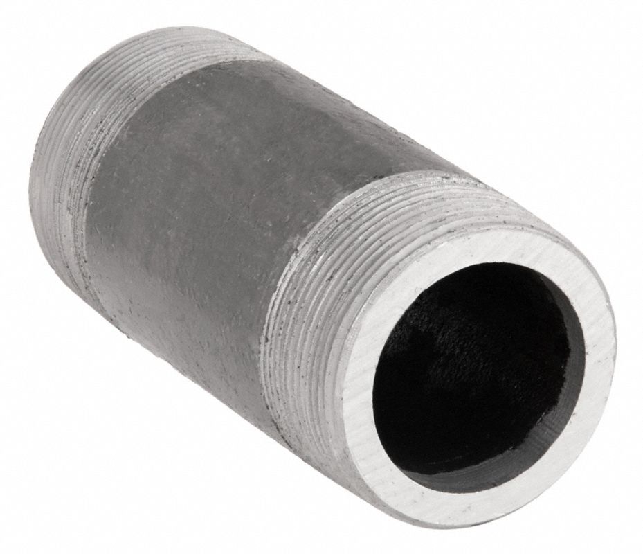 APPROVED VENDOR Niple 1-1/2" Acero Negro, 4" Longitud General (Tubo ...