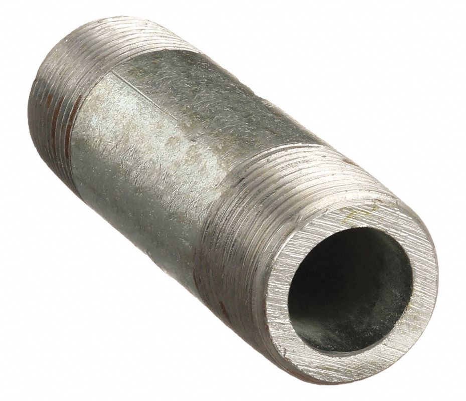 APPROVED VENDOR Niple 1-1/4" Acero Galvanizado, 2" Longitud General ...