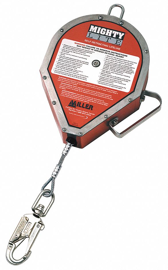 HONEYWELL MILLER Línea de Vida Autoretráctil Capacidad 400 lb. 1 ...