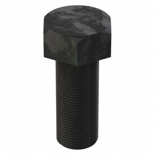 1"-14, Hex Head Cap Screw, 2 1/2 in Fastener Length Grade 8, Steel, PK ...