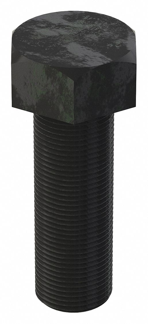 1"-14, Hex Head Cap Screw, 3 in Fastener Length Grade 8, Steel, PK 5 ...