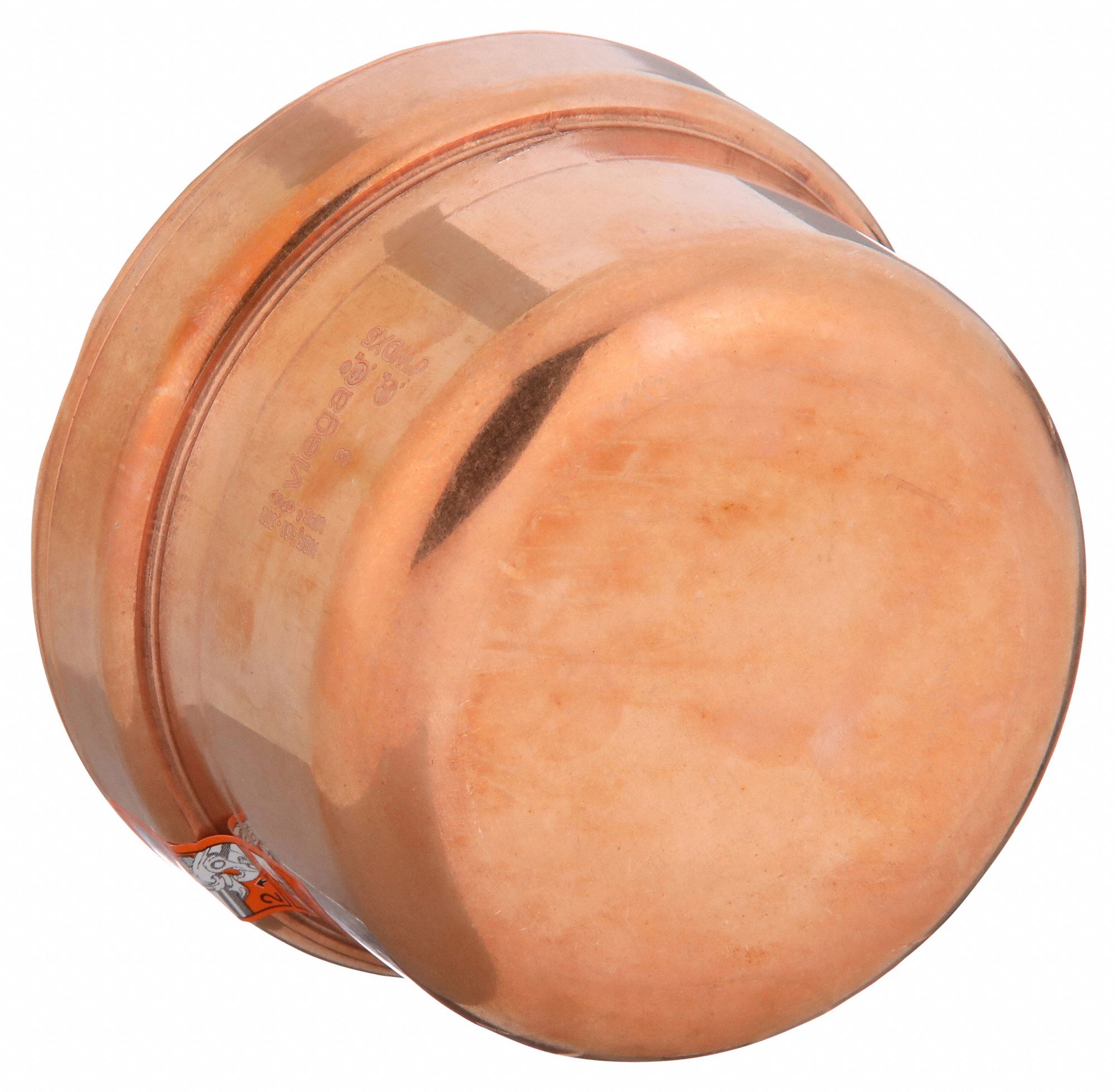 VIEGA PROPRESS, Cap, 2 1/2 in CTS size, Crimp Fitting Cap - 1RPF6|20833 ...