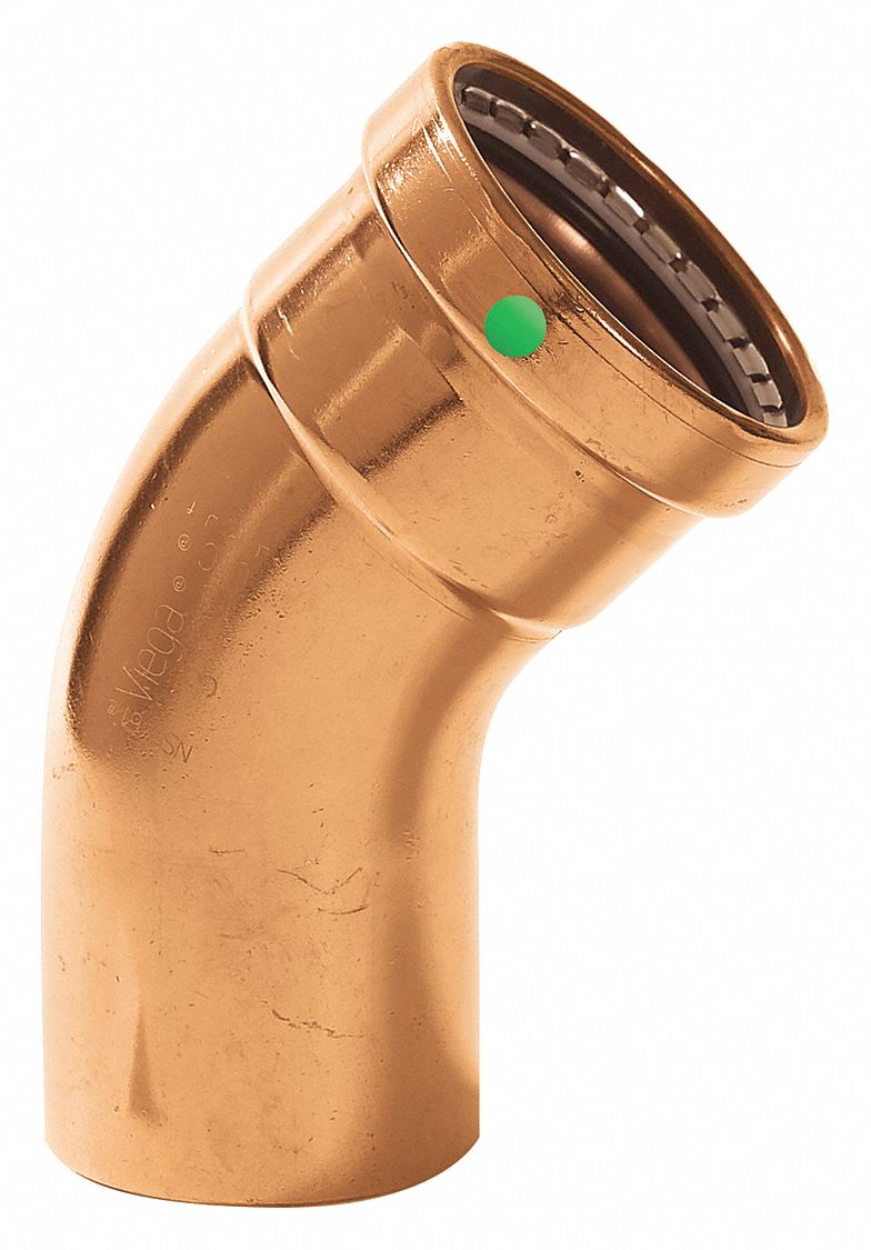 VIEGA PROPRESS 20673 ProPress XL 45 street elbow, 3" x 3" 1RPP2 ...