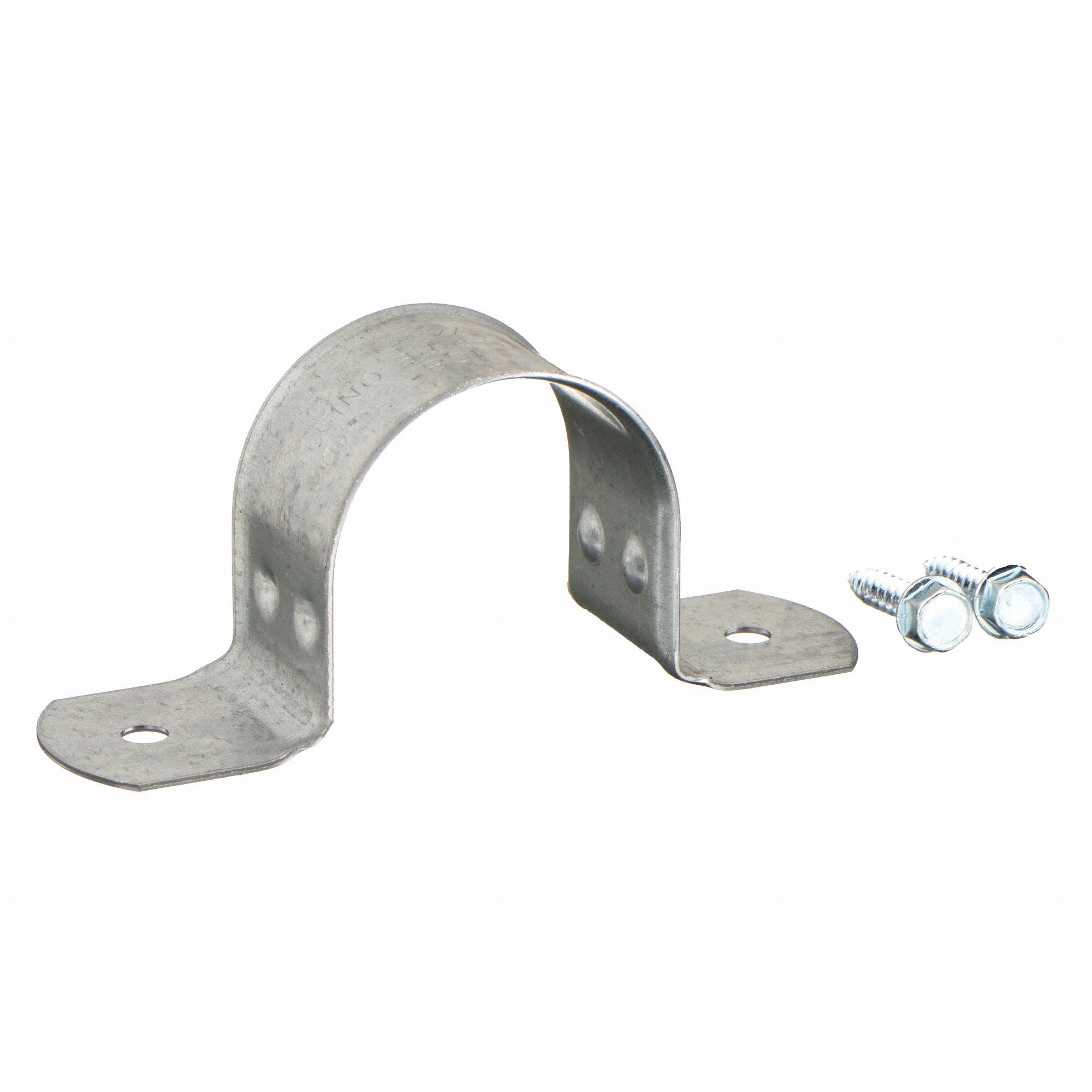 NVENT CADDY Pipe Strap: Pre-Galvanized Steel, 3/4 in Pipe Size, Two ...