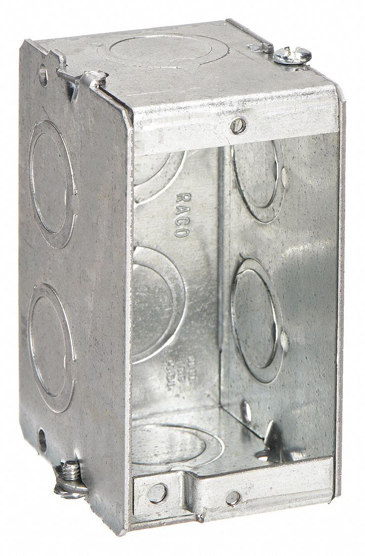 RACO, Steel, 1 Gangs, Electrical Box - 1RVX2|688 - Grainger