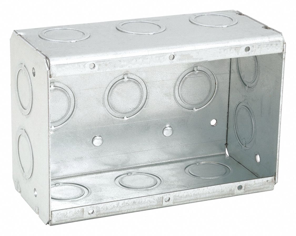 RACO, Steel, 3 Gangs, Electrical Box - 1RVX5|692 - Grainger