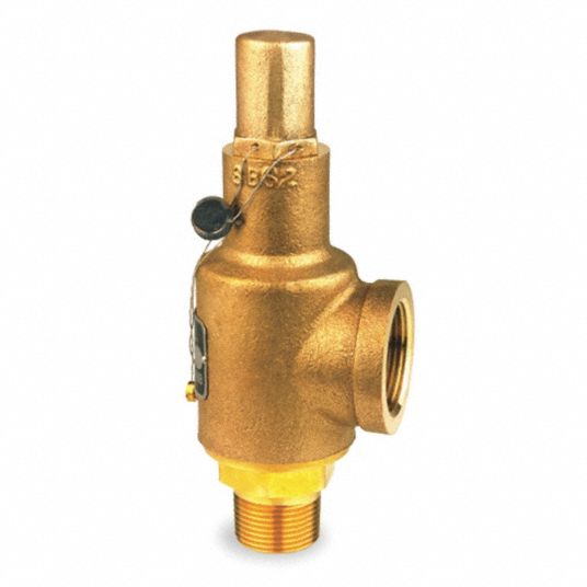 Bronze Safety Relief Valve, FNPT Inlet Type, MNPT Outlet Type - Grainger