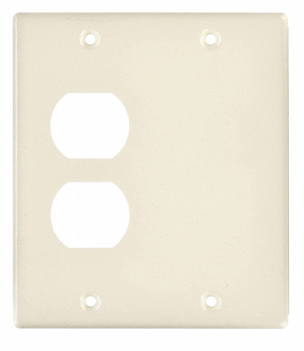 HUBBELL WIRING DEVICE-KELLEMS, 4000, Steel, Plate - 1RYT1|HBL4747BXIV ...