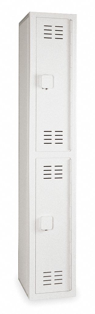Plastic Locker,Unassembled,Double Tier - Grainger
