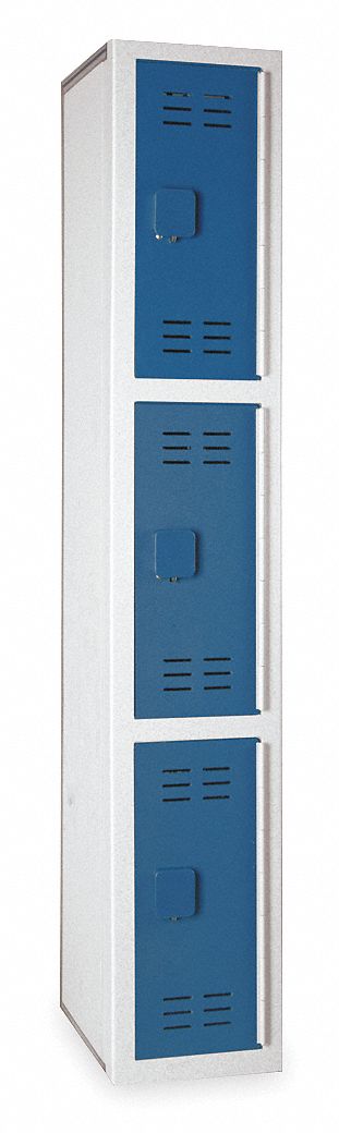 Plastic Locker,Unassembled,Triple Tier - Grainger