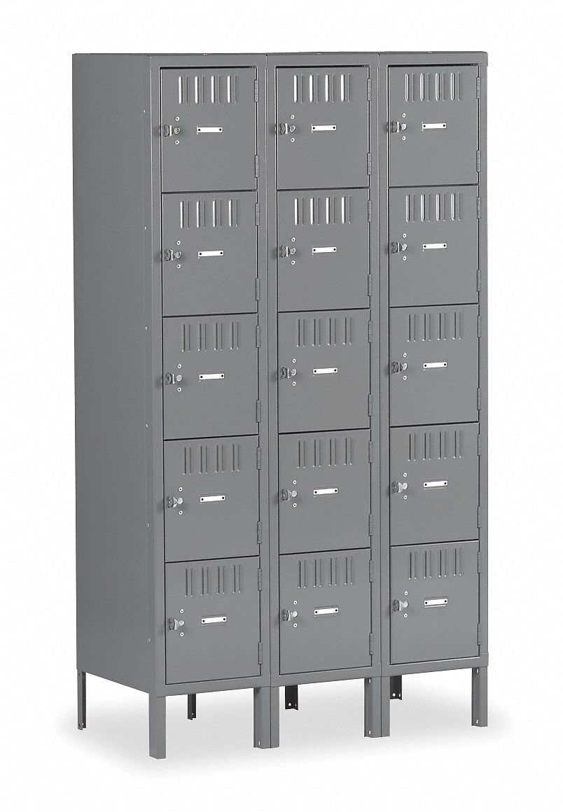 TENNSCO, 36 in x 15 in x 66 in, 5 Tiers, Box Locker - 4LA20|BS5-121512 ...
