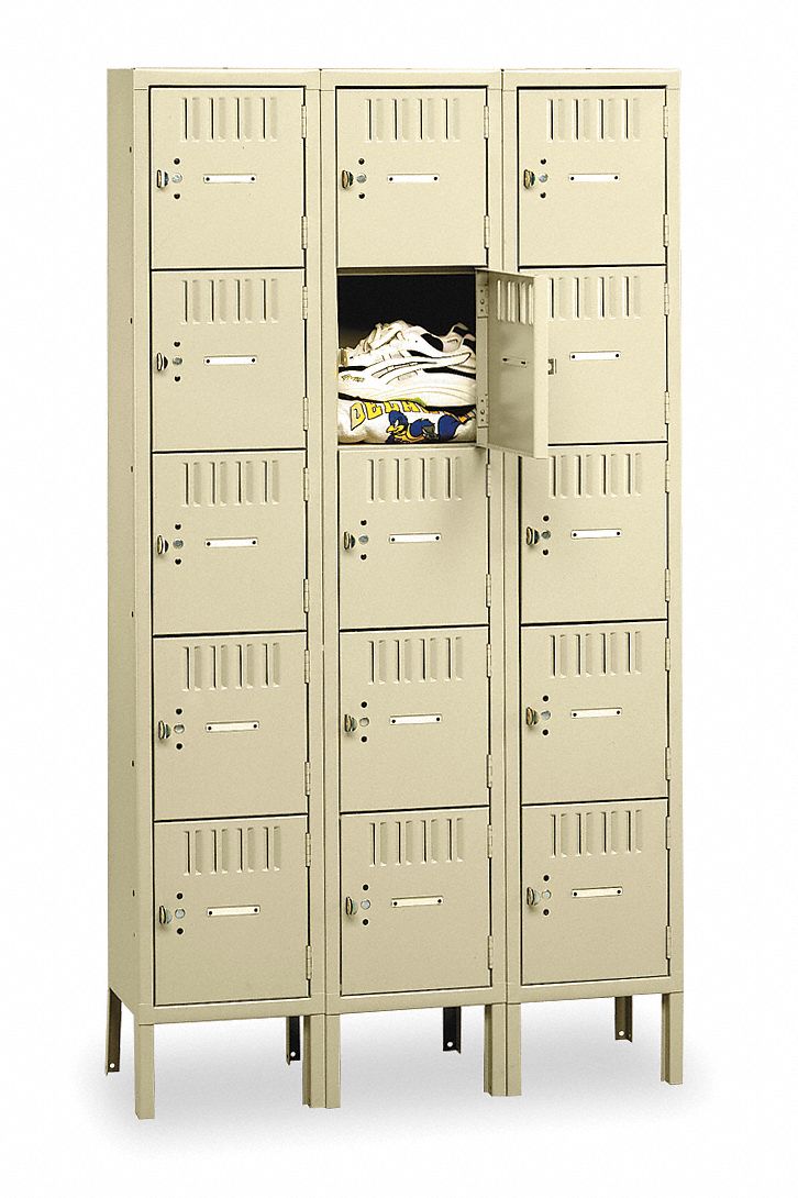 TENNSCO, 36 in x 15 in x 66 in, 5 Tiers, Box Locker - 5ZJ60|BS5-121512 ...