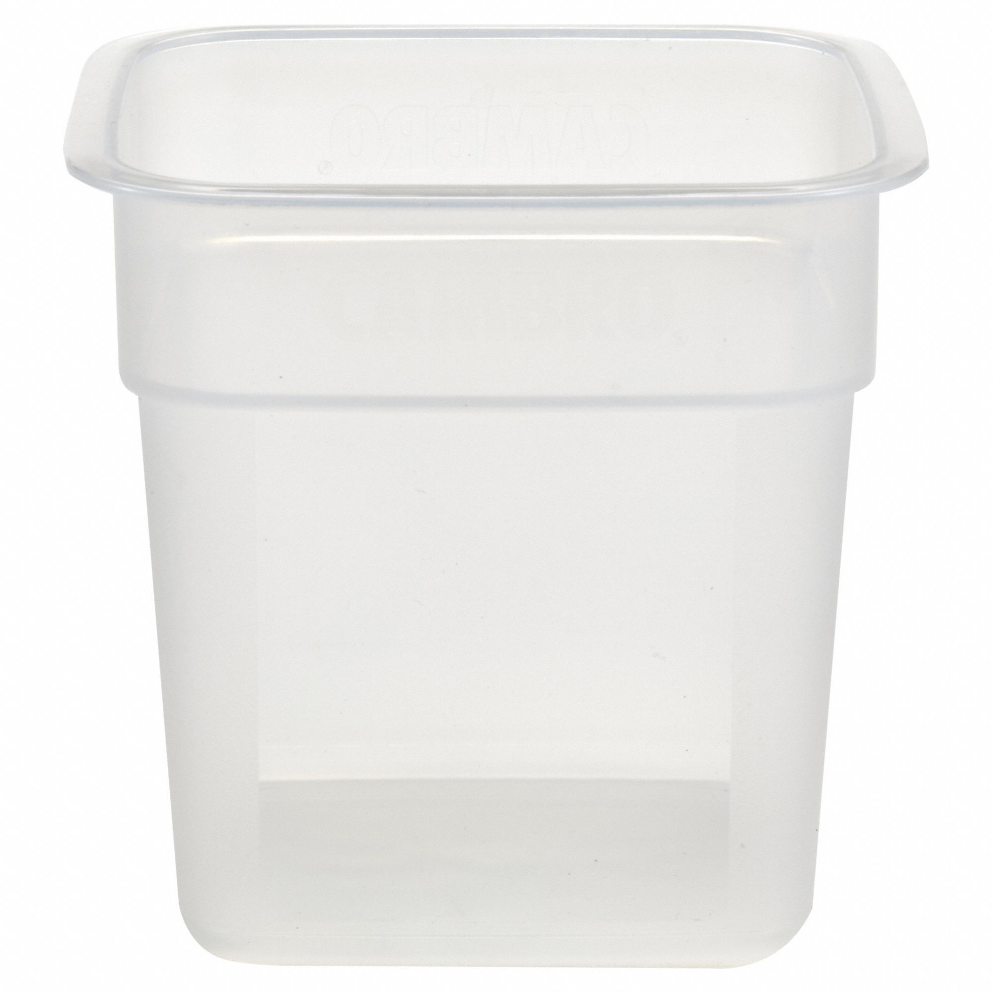 CAMBRO, 1 qt Capacity, Clear Body, Food Storage Container - 859NW0 ...