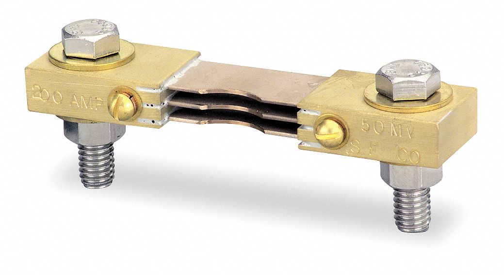 SIMPSON ELECTRIC Shunt, Switchboard, Out 0-50 mV, In 0-500 A - 1T998 ...
