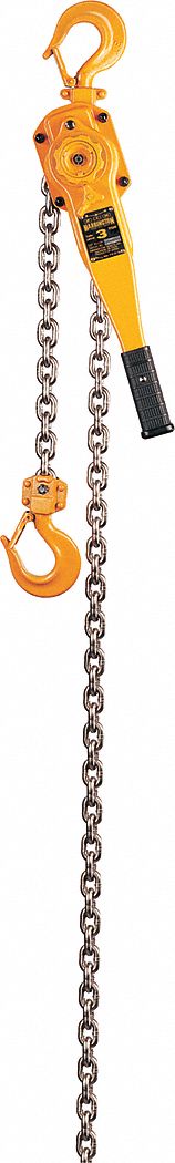 HARRINGTON, Hook Mounted - No Trolley, 6,000 lb Lifting Capacity, Lever Chain Hoist - 23XR60 ...