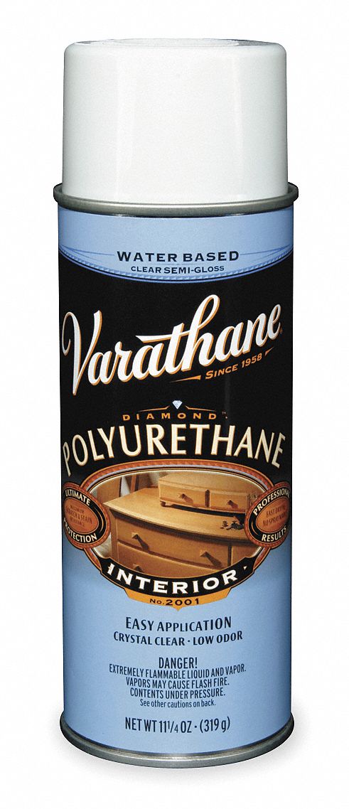 Polyurethane Spray, Color Clear - Grainger