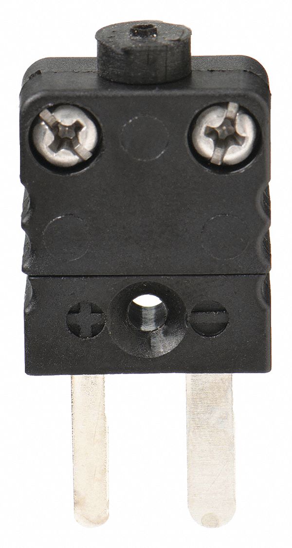 Mini Plug, (2) Flat Pins, Thermocouple Plug - 1TC02|80CJ-M - Grainger