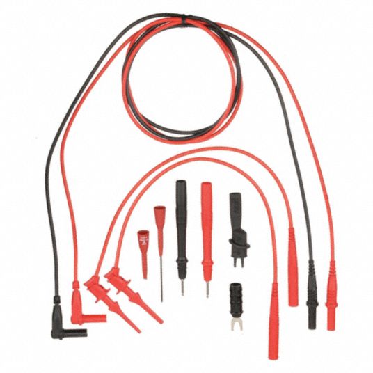 POMONA, Alligator Clip/Probe/Spade Lug/Test Clip, Right Angle Banana ...