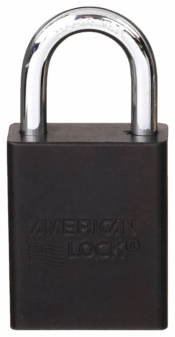 AMERICAN LOCK LOCKOUT PADLOCK, KEYED DIFFERENT, ALUMINUM, STANDARD BODY ...
