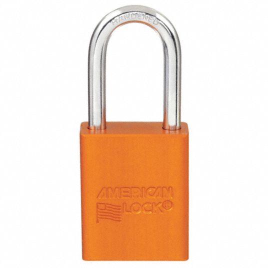 AMERICAN LOCK, Keyed Different, Aluminum, Lockout Padlock - 1TDC2 ...