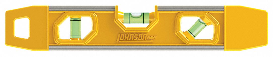 JOHNSON LEVEL, Level, Plumb & 45° Angle, Torpedo, Torpedo Level - 1TDZ1 ...