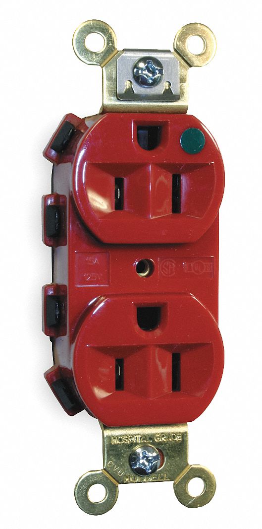 Receptacle,15A,125V,5-15R,2P,3W,1PH - Grainger