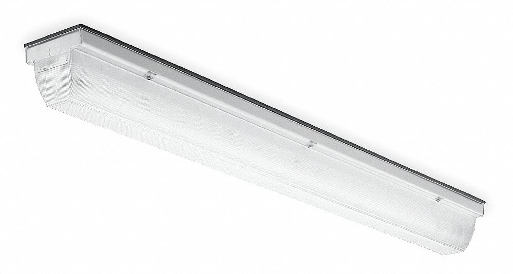 Enclosed Linear Garage Light, Fluorescent, Square Fixture Shape, 17W ...