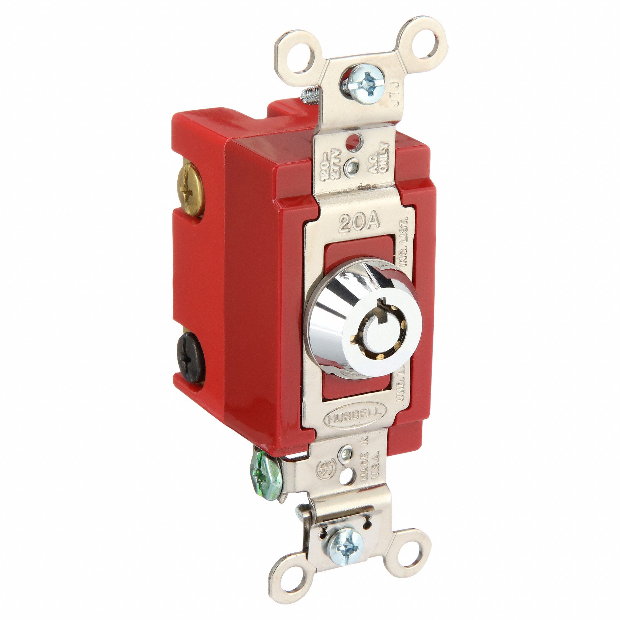 Locking Switch, 4-Way, Wall Switch - 1TJW9|HBL1224RKL - Grainger