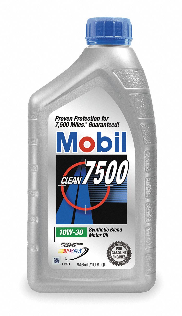 MOBIL Motor Oil, 1 qt - 1TLG9|98HC51 - Grainger