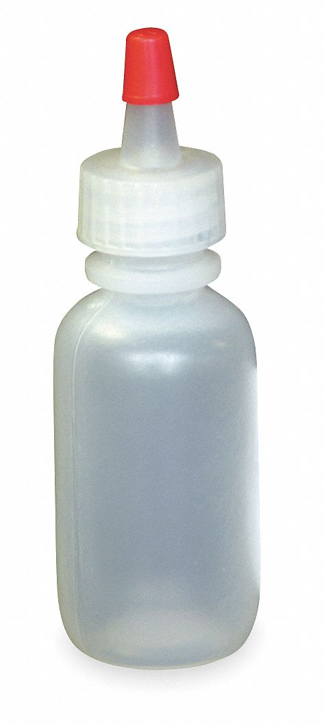 Round Dispensing Bottle, Dispensing, Plastic, 12 PK - Grainger